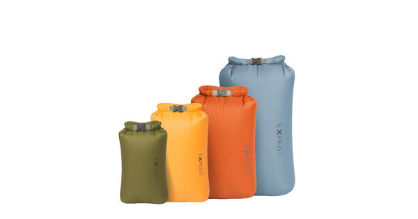 Sett med pakkposer Exped Fold Drybag XS–L 3 liter - DNTbutikken